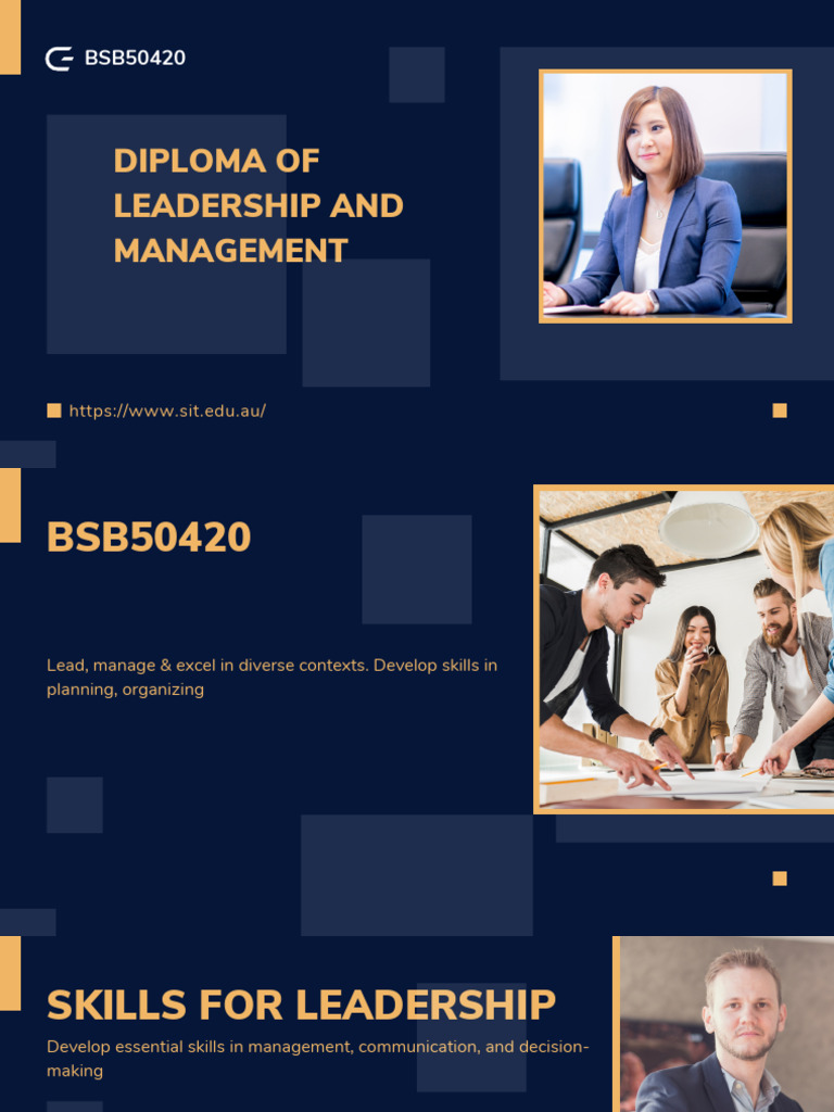 BSB50420 - Diploma of Leadership and Management | PDF