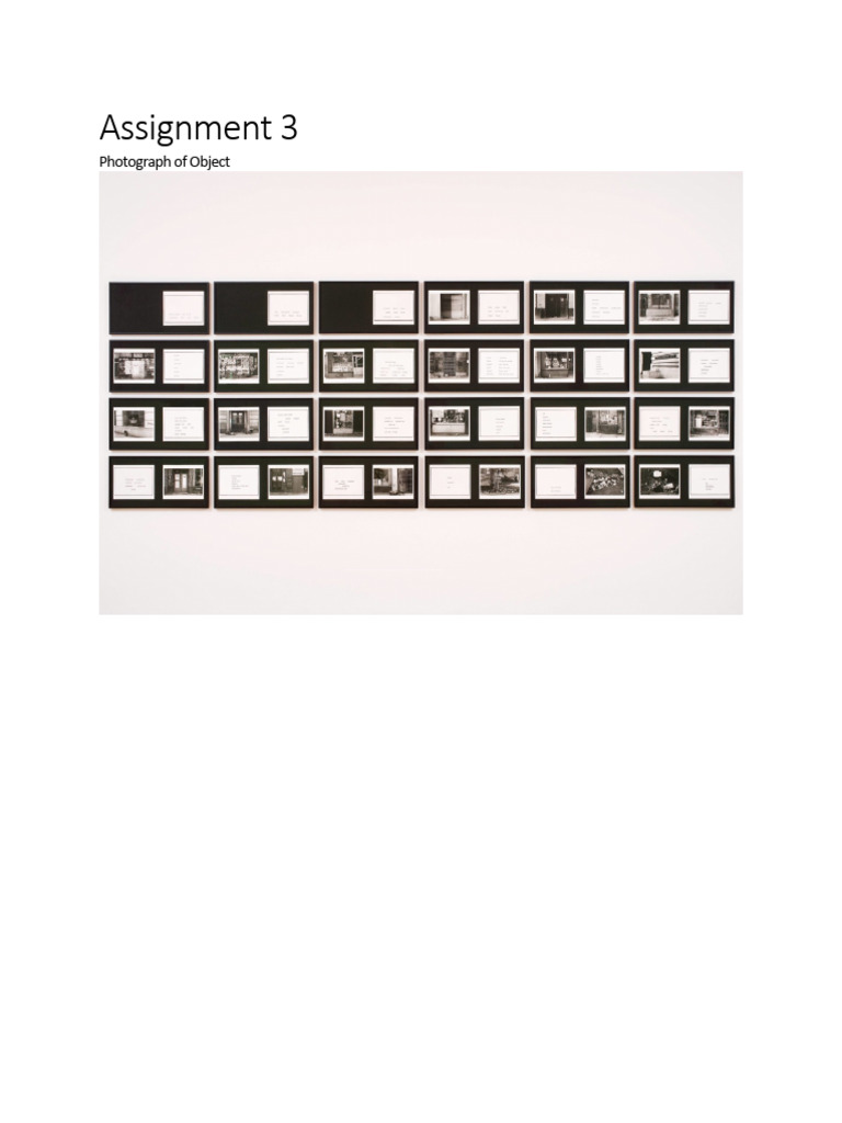 Assignment Art History Final | PDF | Thought | Concept