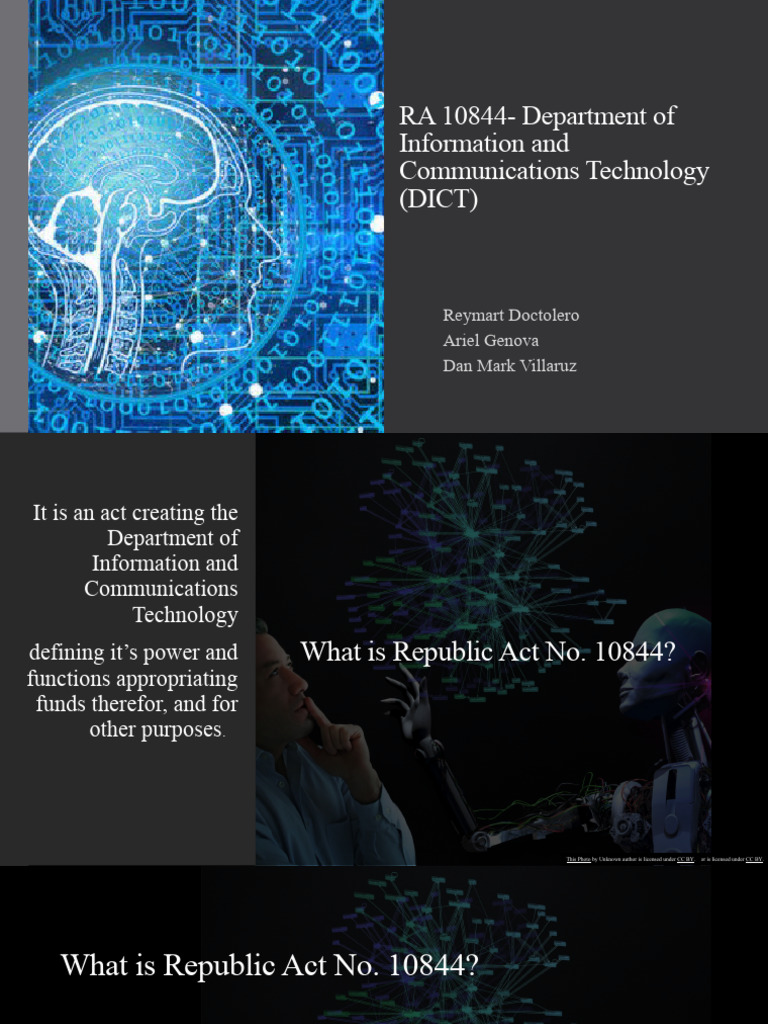 DICT | PDF | Information And Communications Technology | Infrastructure
