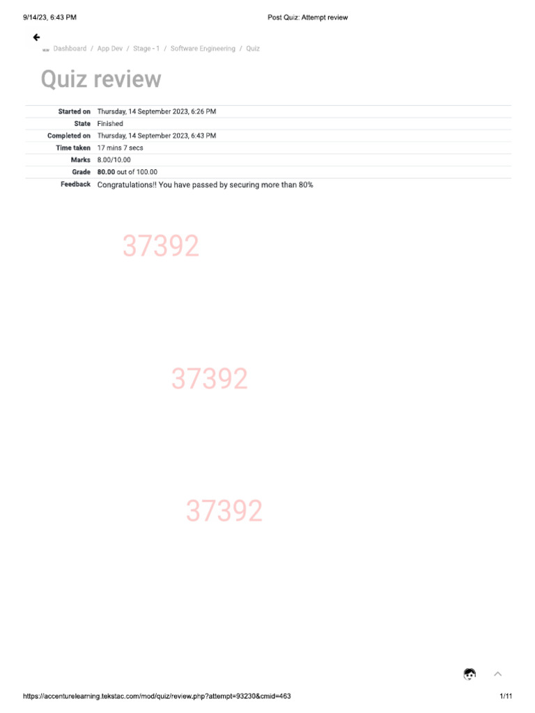 Se - Final Quiz Imp | PDF