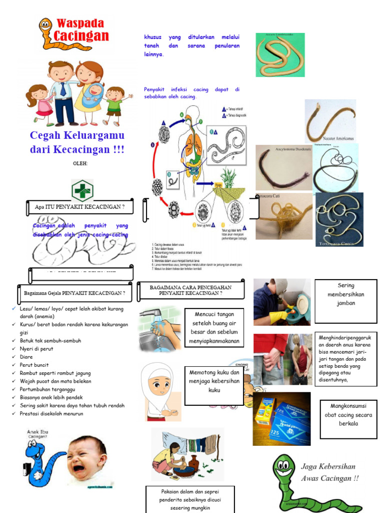 Leaflet Cacingan | PDF