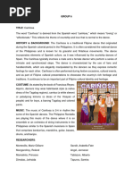 History and Origin of Cariñosa Dance | PDF