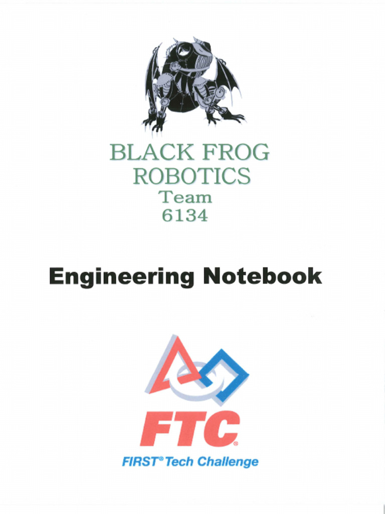 Black Frogs Engineering Notebook | PDF