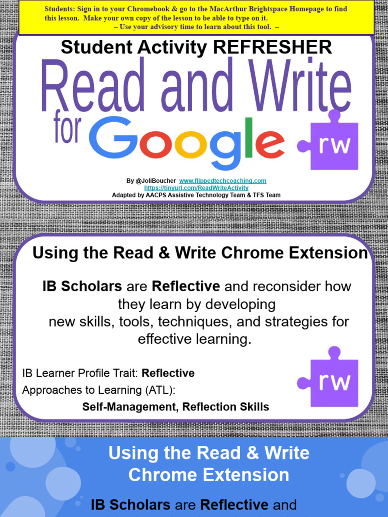 TFS - Student Learning Activity For Read & Write | PDF | Vocabulary | Translations