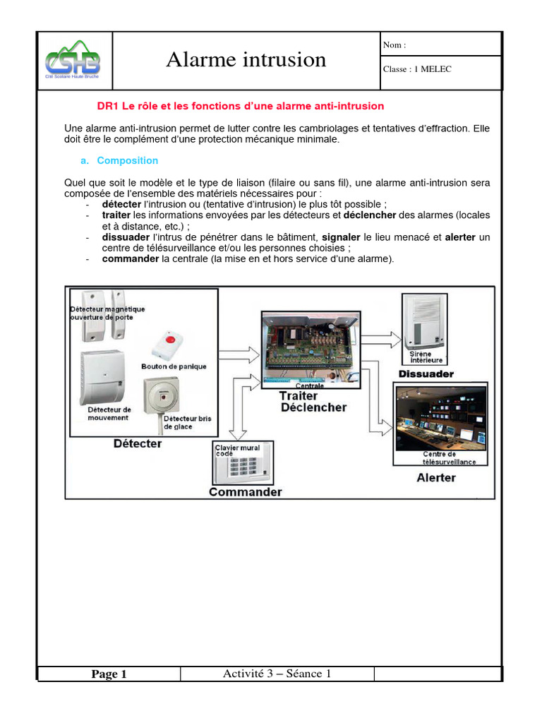 Alarme Activite3 DT-1 | Download Free PDF | Alarme anti-intrusion | Cambriolage