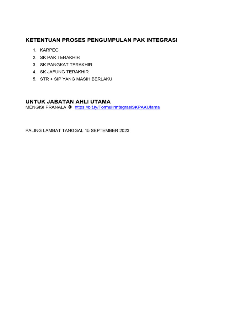 Usulan PAK Integrasi | PDF
