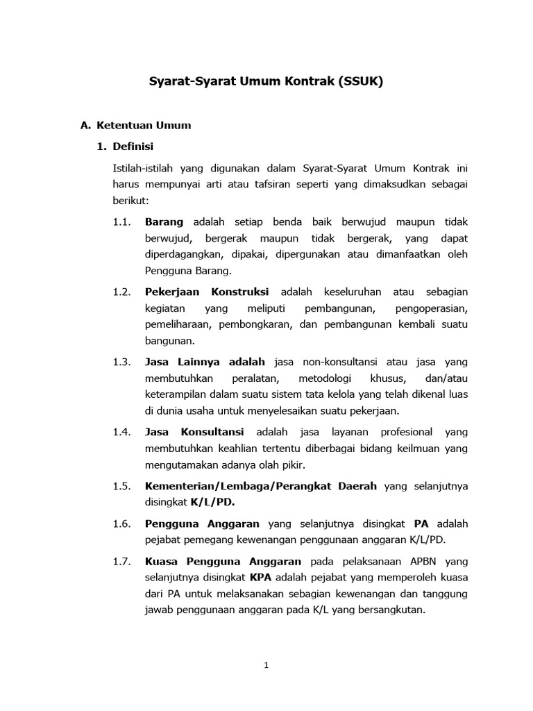 SSUK Dan SSKK-1 | PDF
