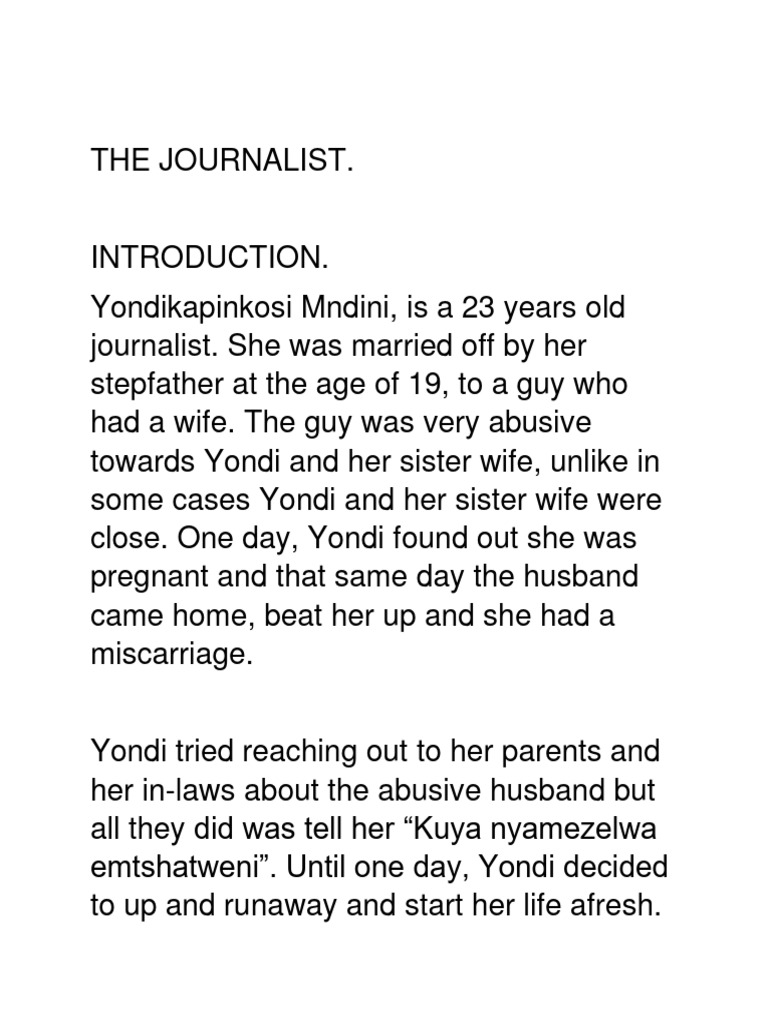 The Journalist | PDF