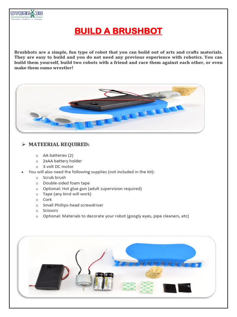 Build A Brushbot Pdf Wire Equipment
