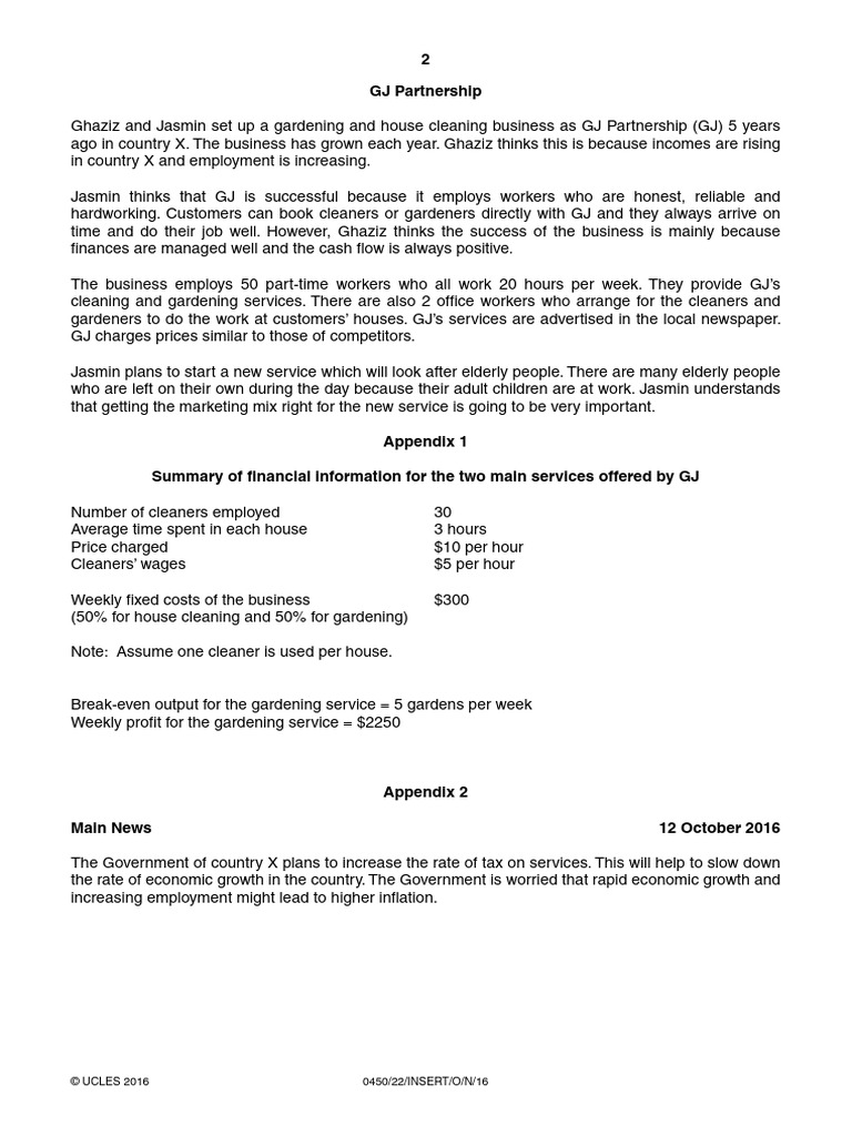 Marketing Mix Paper 2 Practice | PDF