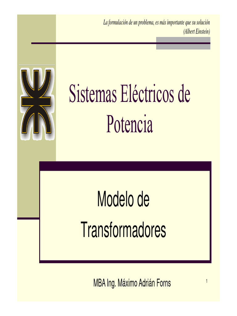 03 Modelo de Trafos | PDF | Transformador | Poder (Física)