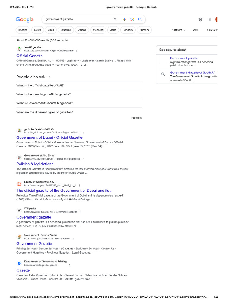 Understanding Government Gazettes | PDF | United Arab Emirates | Dubai