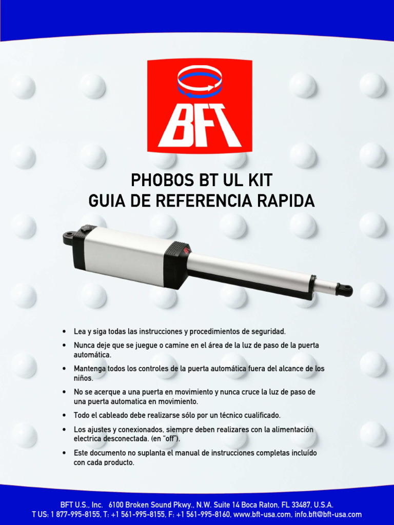 BFT Phobos BT A40 | PDF