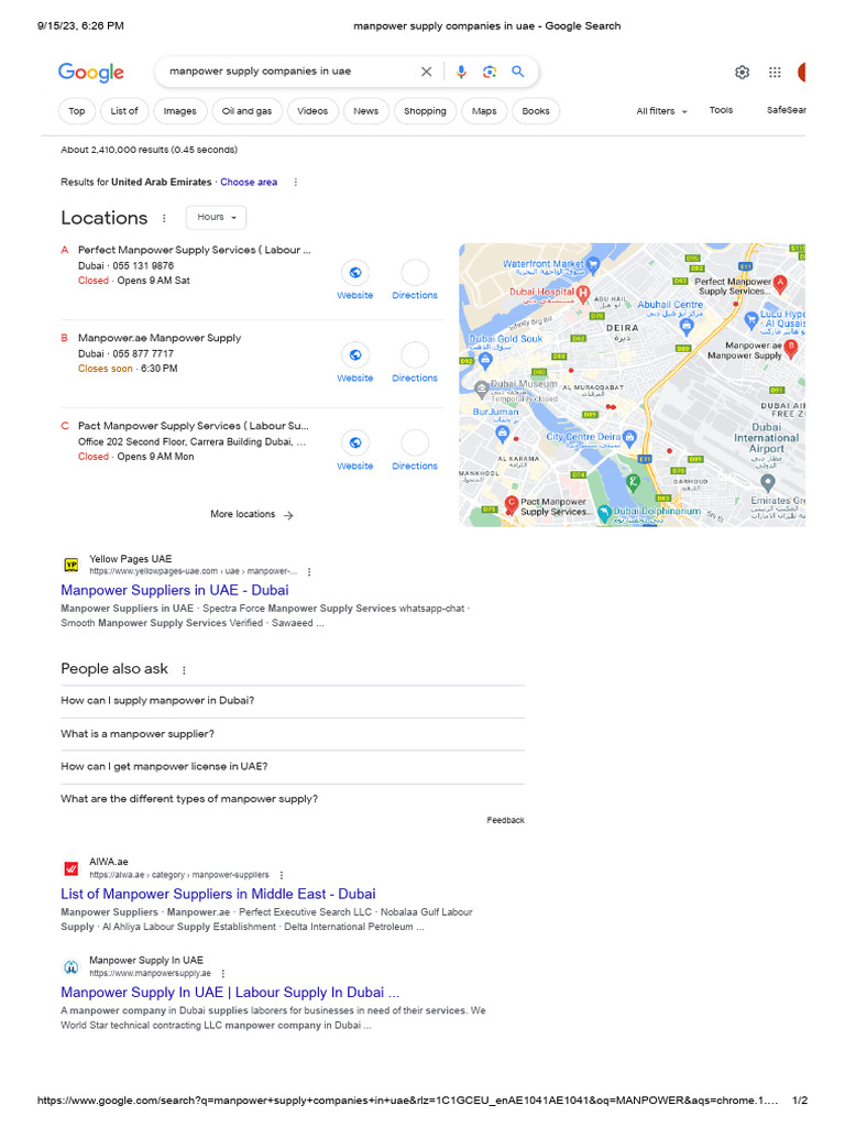 Manpower Supply Companies in Uae - Google Search | PDF | Computers