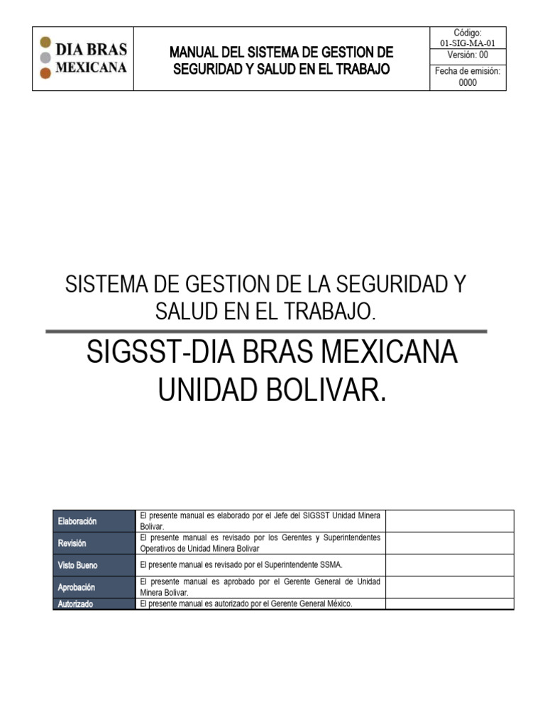 01-SIG-MA-01 Manual Del SIGSST-2 | PDF