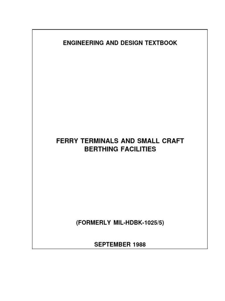 1025-5 Ferry Terminals and Small Craft Berthing Facilities | PDF ...