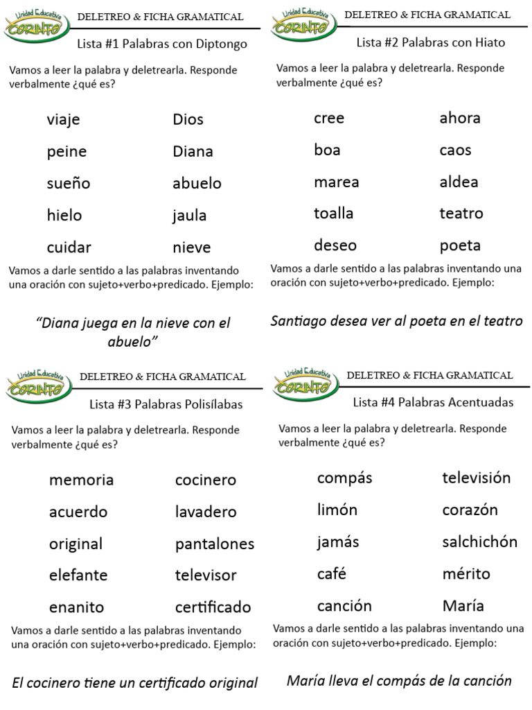 Ejercicios de Deletreo y Gramática | PDF | Fonética | Navidad