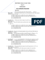 Class 10 Arithmetic Progression Practice WORKSHEET | PDF | Mathematics ...
