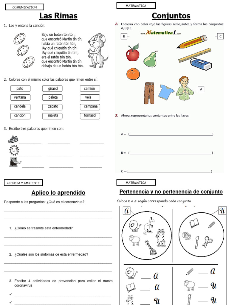 Rimas y Actividades para Niños | PDF | Estudios de idiomas extranjeros