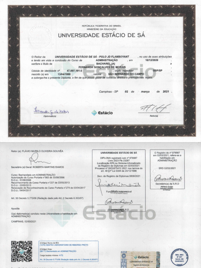 FERNANDA - ADM - Diploma | PDF