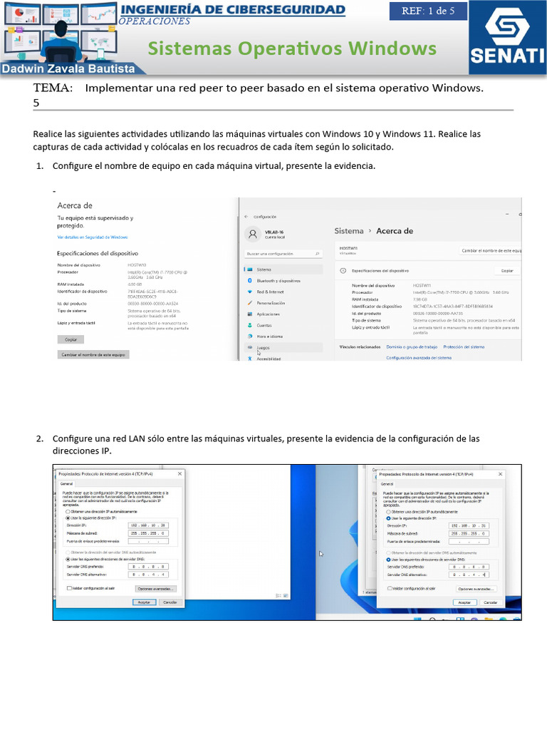 Implementar Una Red Peer To Peer Basado en El Sistema Operativo Windows. | PDF | Windows 10 ...