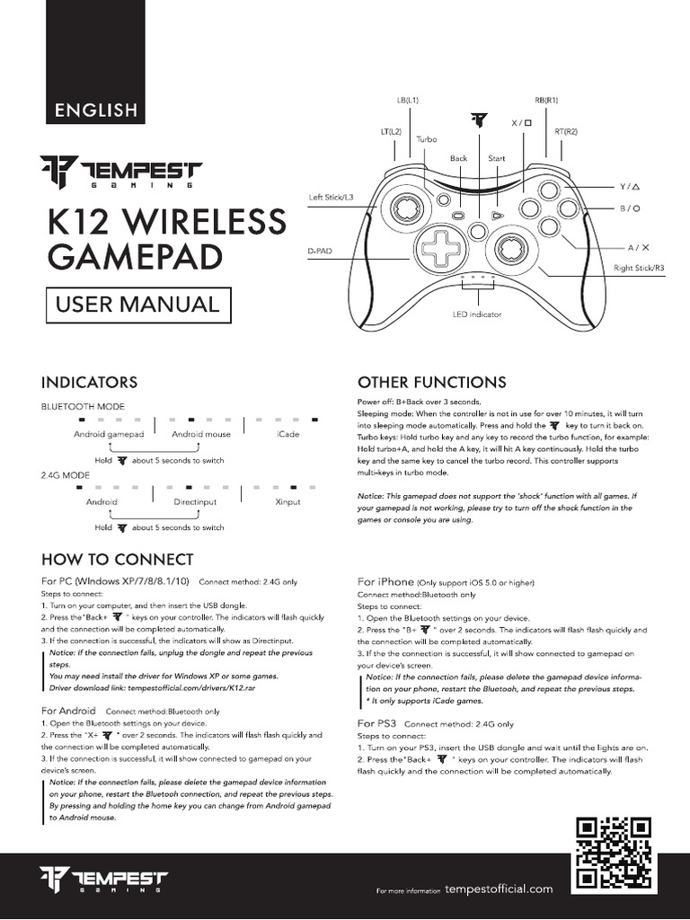 Tempest k12 Manual | PDF