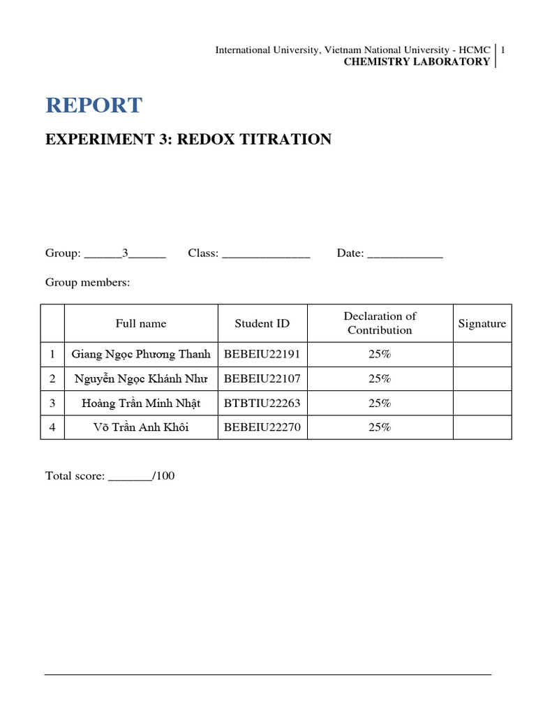 Chem Lab 3 | PDF | Titration | Chemistry