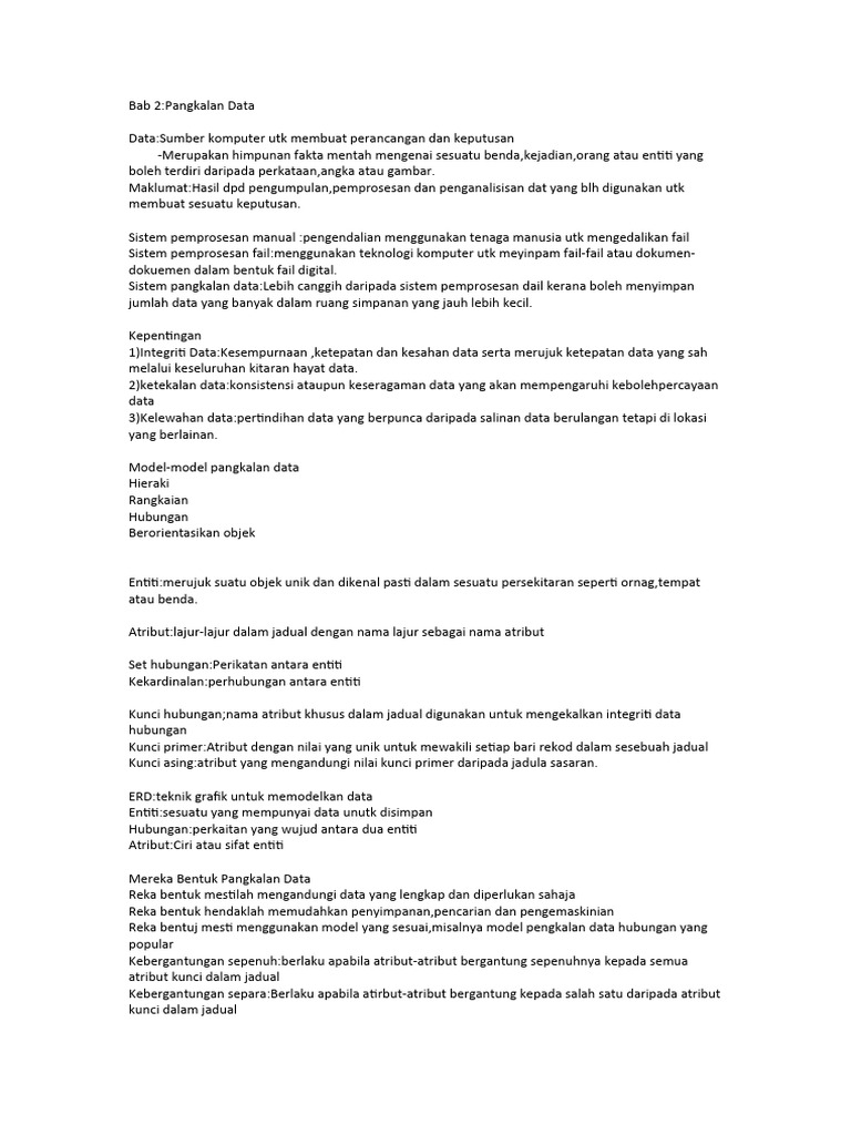Nota ringkas Sk | PDF