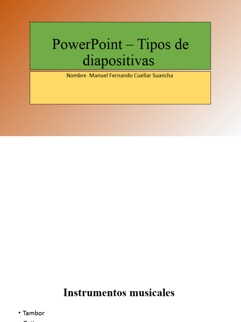 PowerPoint - Tipos de Diapositivas Manuel | PDF