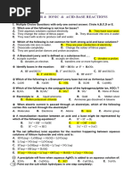 Grade 12 Chem Remedial Worksheet | PDF | Acid | Ph