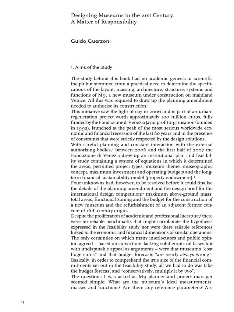 Designing Museums in The 21st Century A | PDF