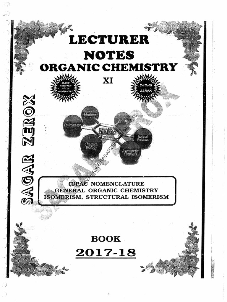 SKM Sir Ogranic Chemistry Notes Part-1 | PDF