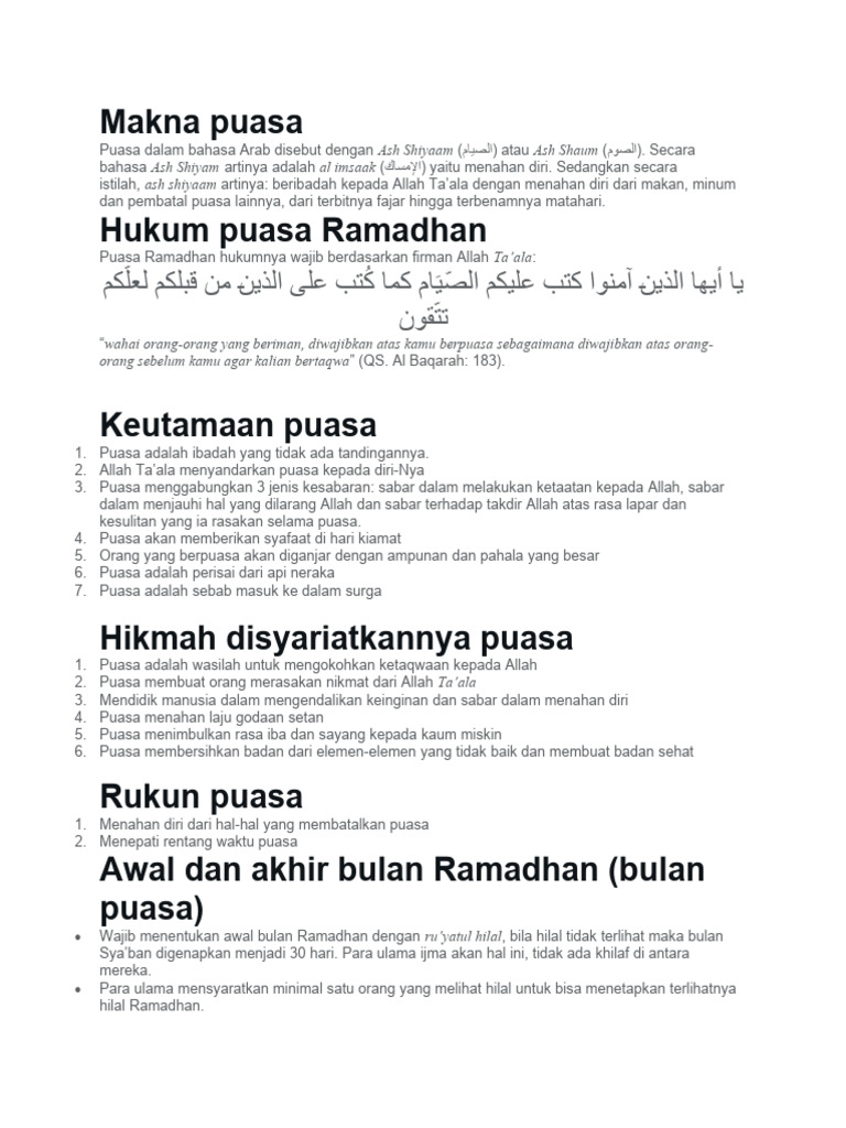 Makna Puasa | PDF