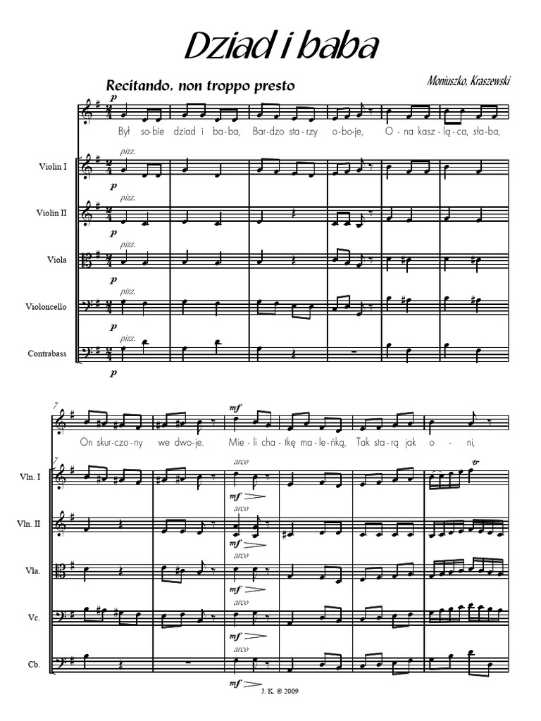 Moniuszko - Dziad I Baba | PDF