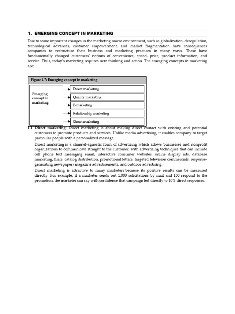 5 Emerging Concept in Marketing | PDF