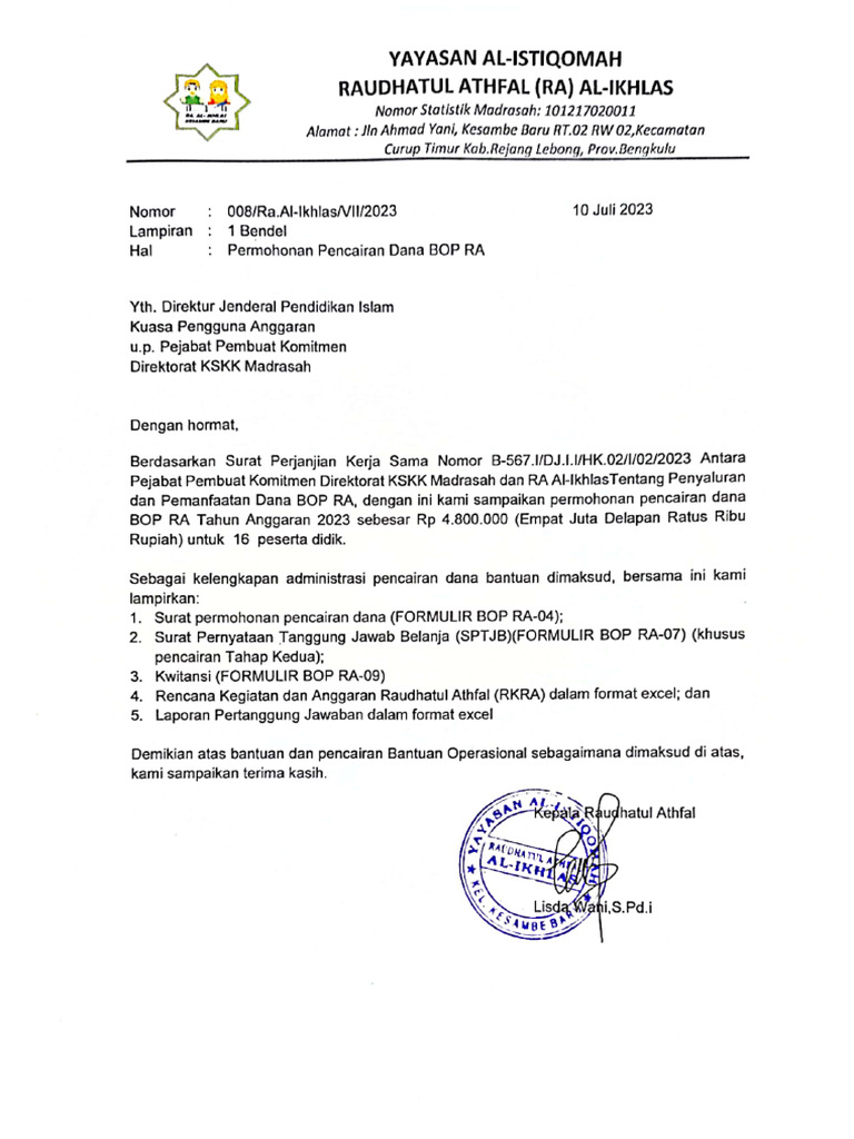 Permohonan BOP 2 | PDF