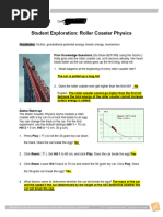 Roller Coaster Physics Activity Guide | PDF | Kinetic Energy ...