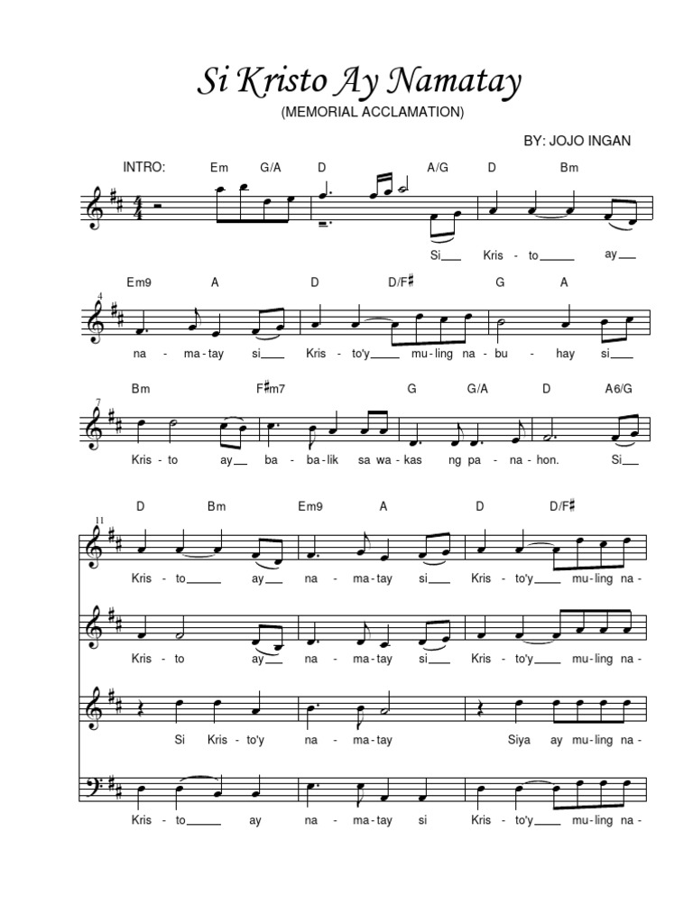 Si Kristo Ay Namatay | PDF