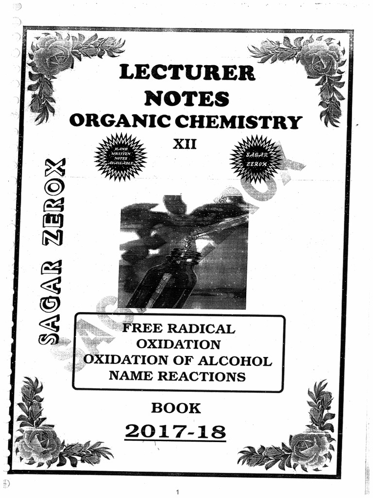 SKM SIR OGRANIC CHEMISTRY NOTES PART-4 | PDF