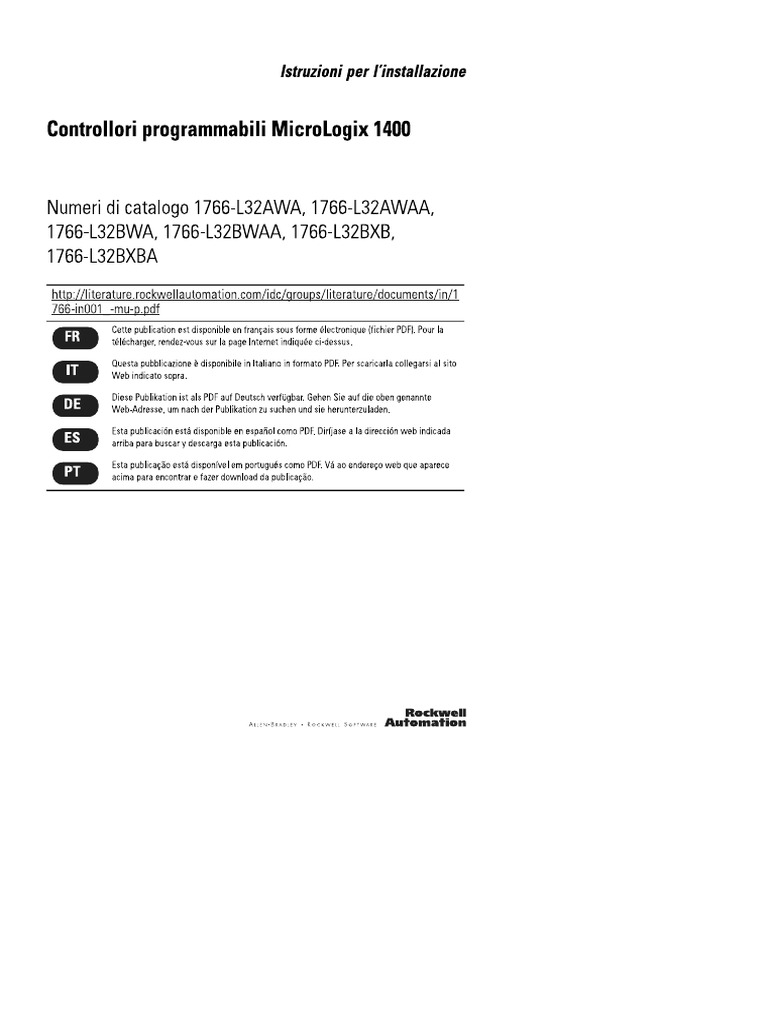 Micro Logix 1400 | PDF