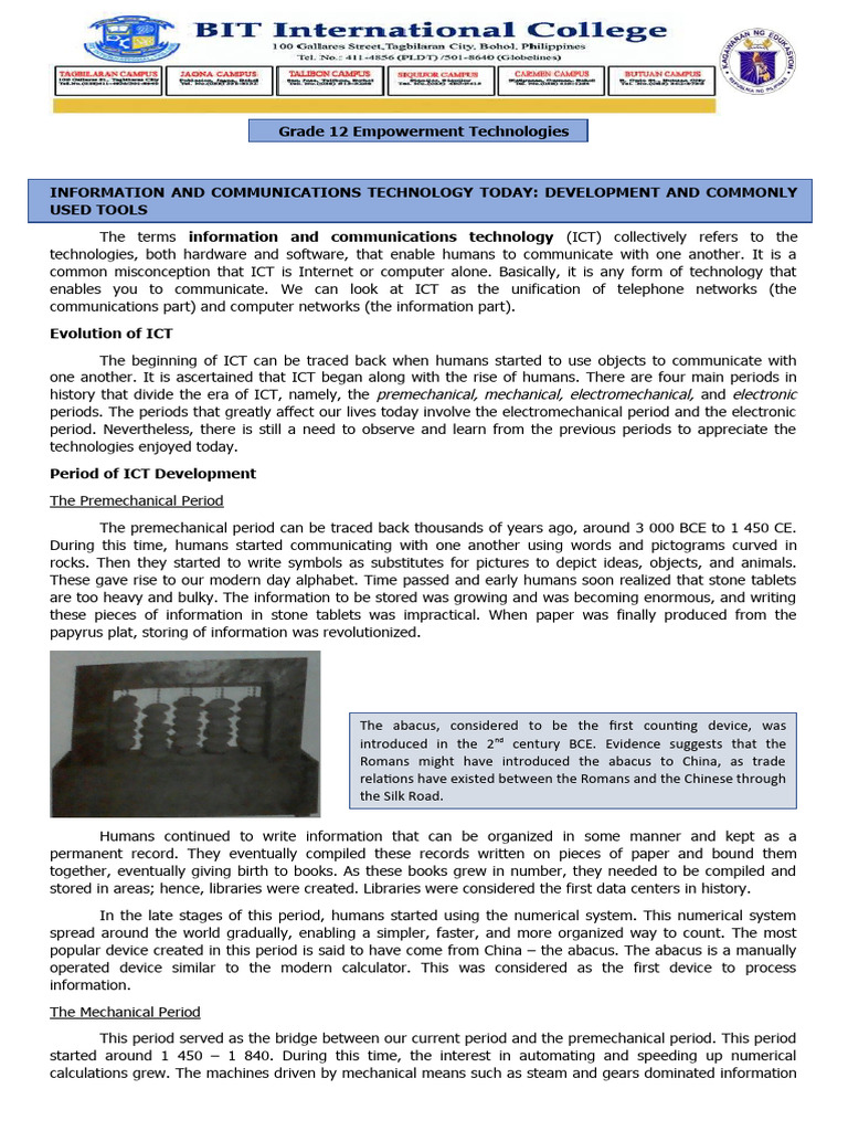 Grade 12 Empowerment Technologies | PDF | World Wide Web | Internet & Web