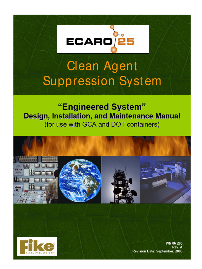 06-285 ECARO-25 Engineered Design Manual Rev A | PDF | Valve | Fires