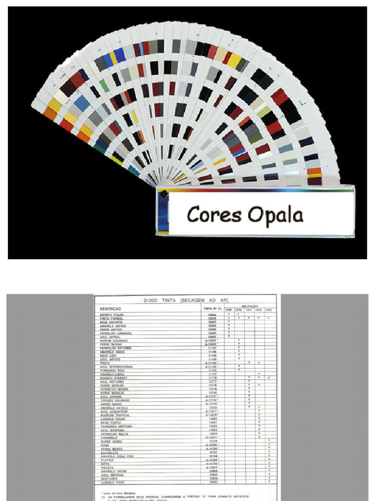 Catálogo Cores Opala | PDF