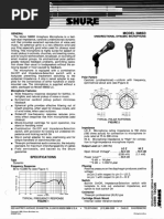 Shure P300 Specifications and Data Sheet | PDF | Decibel | Audio ...