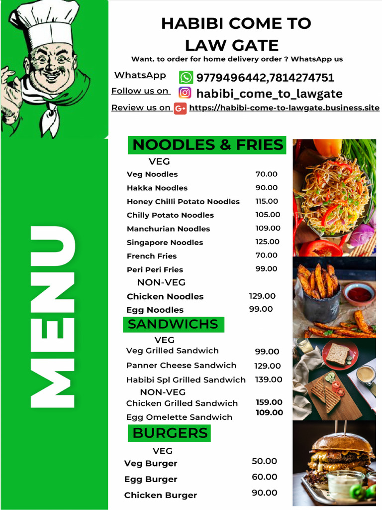 Habibi @MENU | PDF