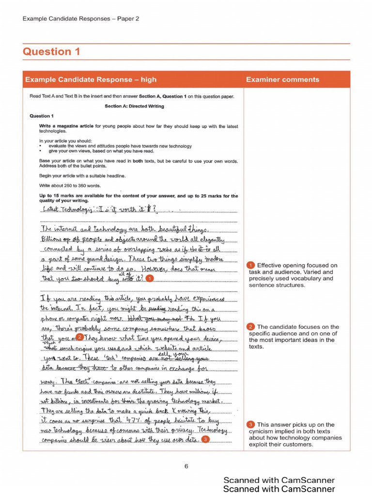 Igcse Ecr Writing | PDF