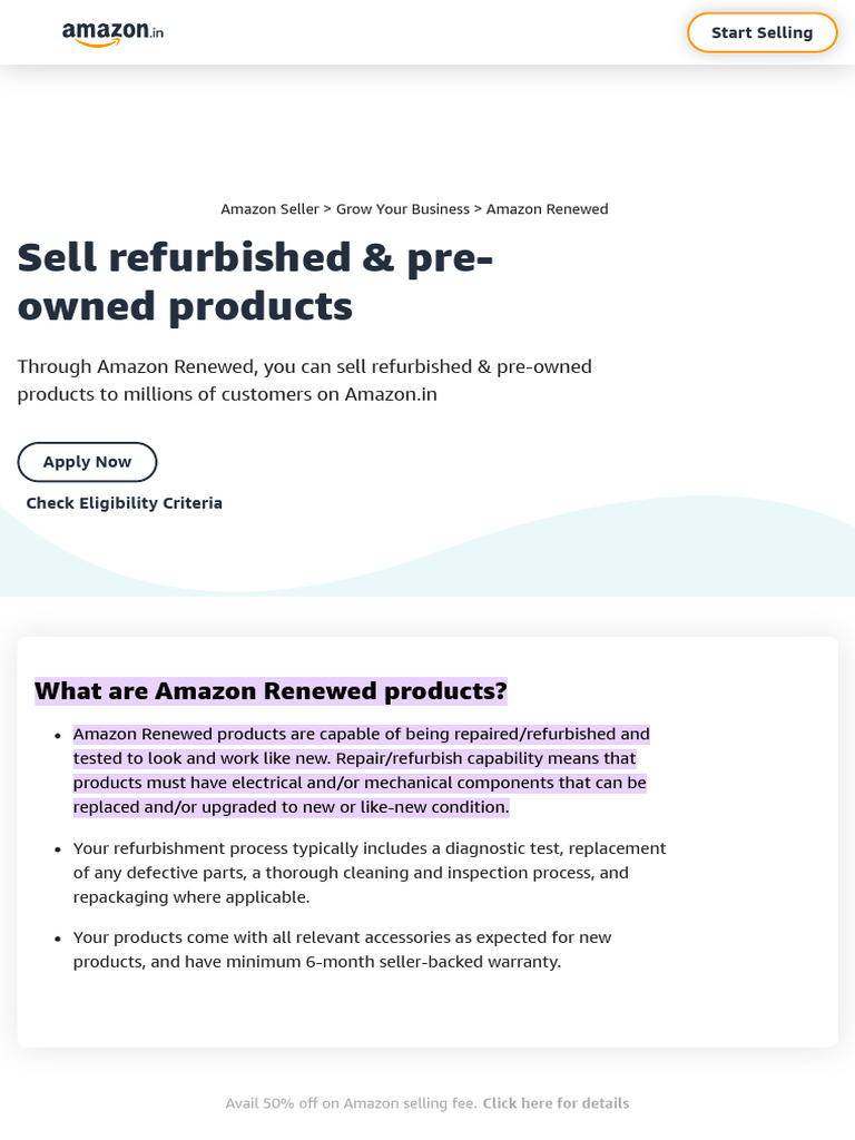Amazon Renewed - Sell Certified Refurbished Products - Amazon Ser | PDF ...