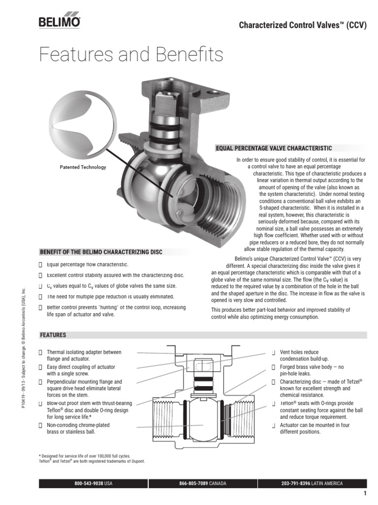 Belimo CCV Technical Documentation en Us | PDF | Valve | Power Supply