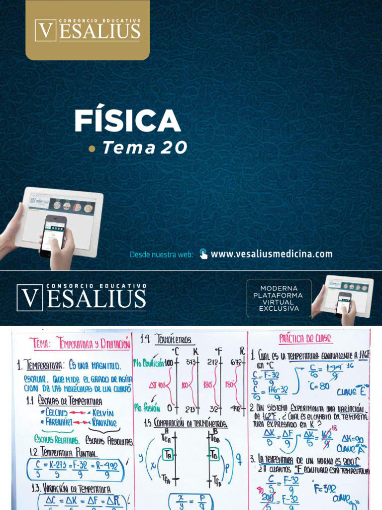 VESALIUS - Fisica - Pizarra - TEMA 20-Comprimido | PDF