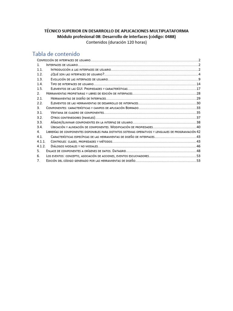 Tema 1 - Confección de interfaces de usuario | PDF | Interfaz de ...